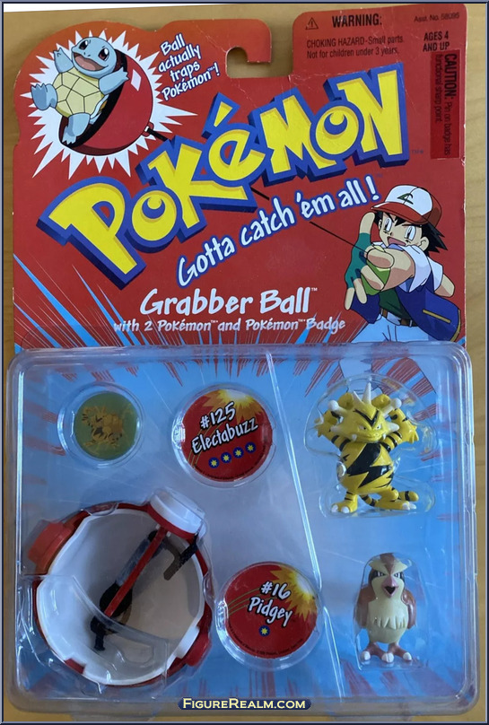 Electabuzz #125 / Pidgey #16 - Pokemon - Grabber Ball - Hasbro Action ...