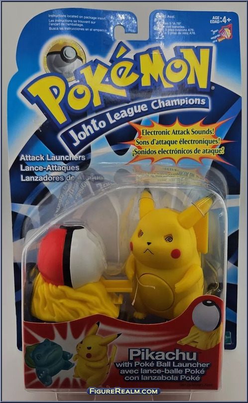 Pikachu (Poke Ball Launcher) - Pokemon - Johto League Champion - Hasbro ...