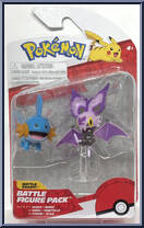 Mudkip / Noibat - Pokemon - Battle Figure Packs - Jazwares Action Figure