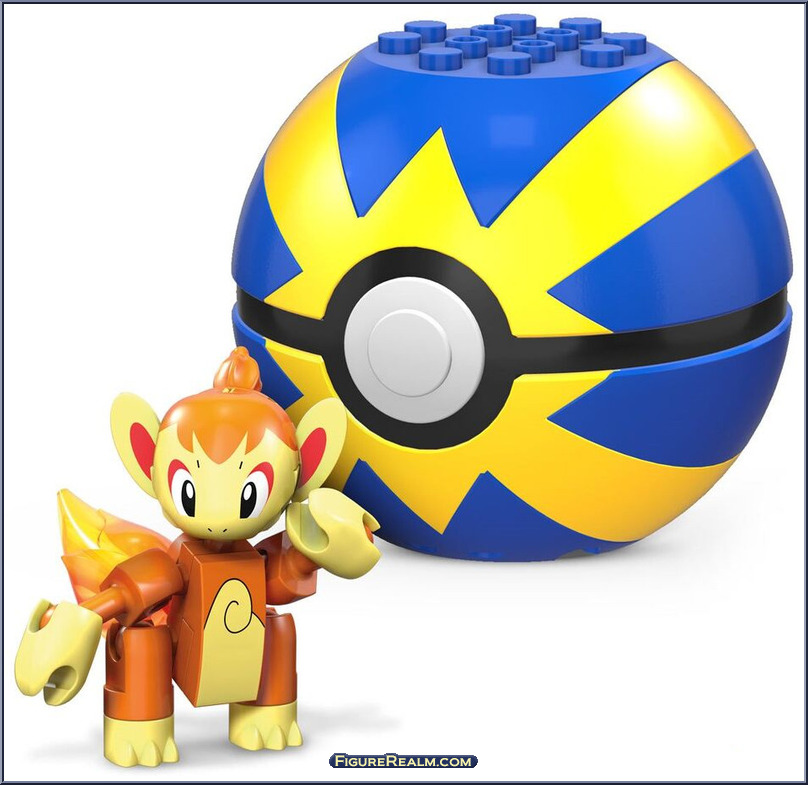 Chimchar - Pokemon - Poke Ball - Series 15 - Mega Brands Action Figure
