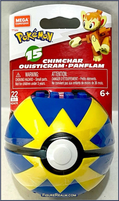 Chimchar - Pokemon - Poke Ball - Series 15 - Mega Brands Action Figure