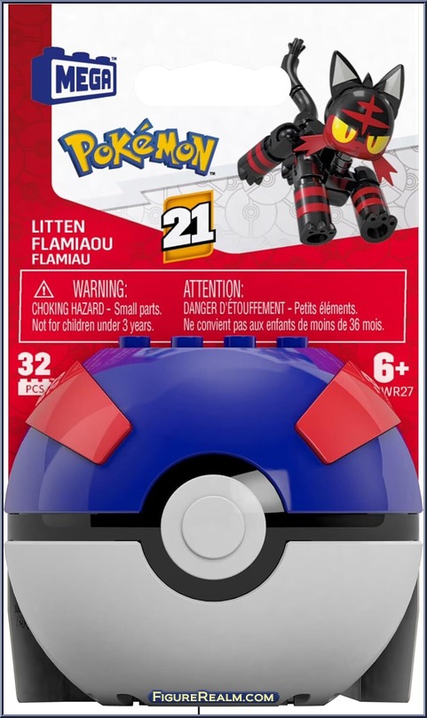 Litten (Glamiaou / Flamiau) - Pokemon - Poke Ball - Series 21 - Mega ...