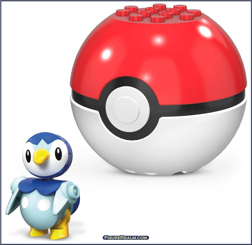 Piplup - Pokemon - Poke Ball - Series 15 - Mega Brands Action Figure
