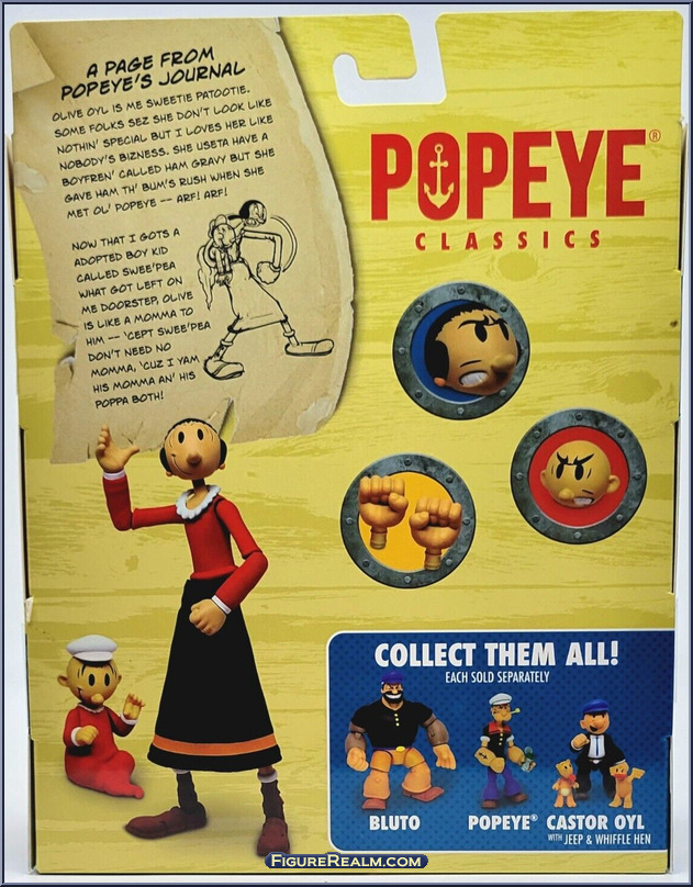 Olive Oyl (with Sweet Pea) - Popeye Classics - Basic Series - Boss Fight Studio Action Figure