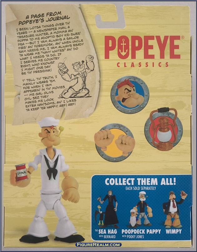 Popeye (White Sailor Suit) - Popeye Classics - Basic Series - Boss Fight Studio Action Figure