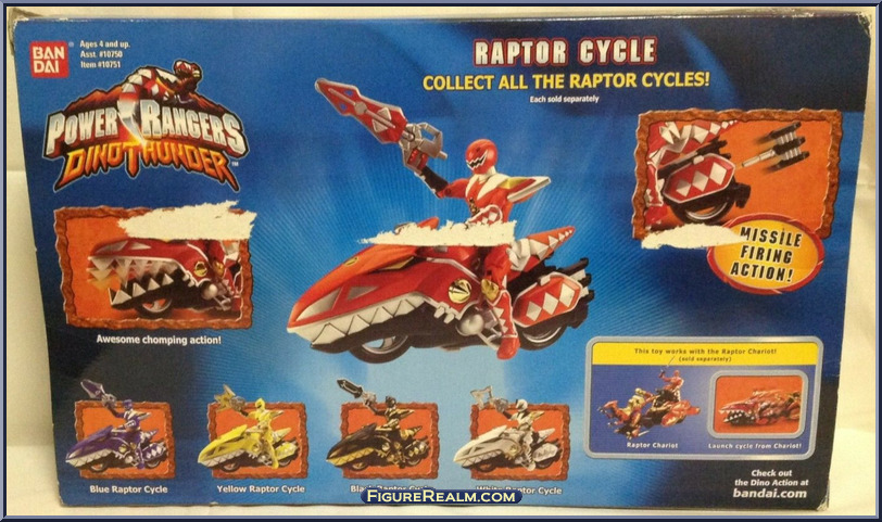 Red Raptor Cycle - Power Rangers Dino Thunder - Cycles - Bandai Action ...