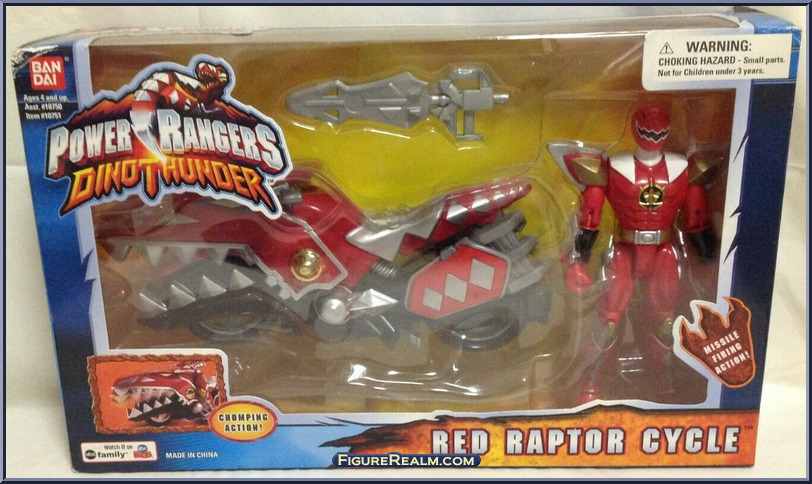 Red Raptor Cycle - Power Rangers Dino Thunder - Cycles - Bandai Action ...