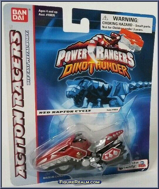 Red Raptor Cycle - Power Rangers Dino Thunder - Action Racers - Bandai ...