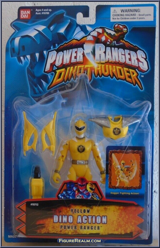 Yellow Dino Action Power Ranger - Power Rangers Dino Thunder - Basic ...