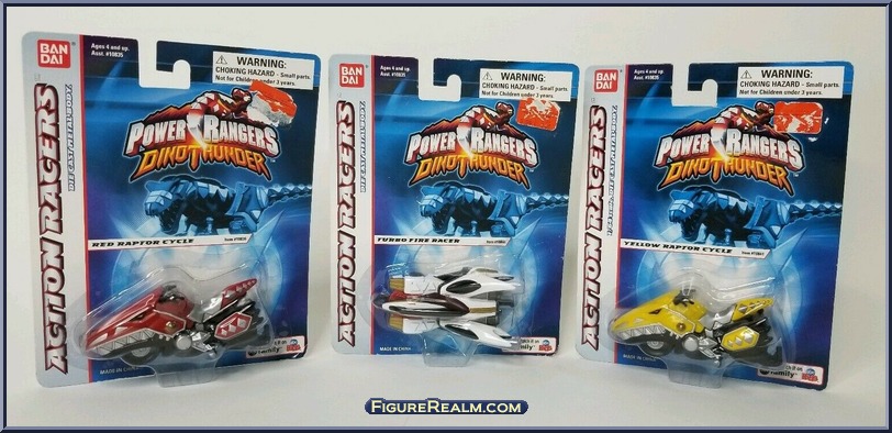 Yellow Raptor Cycle - Power Rangers Dino Thunder - Action Racers ...
