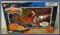 Radio Control Red Raptor Cycle - Power Rangers Dino Thunder - Radio ...