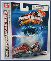 Red Raptor Cycle - Power Rangers Dino Thunder - Action Racers - Bandai ...