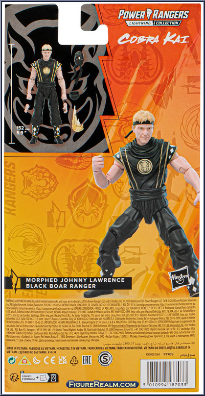 Morphed Johnny Lawrence Black Boar Ranger - Power Rangers Lightning ...