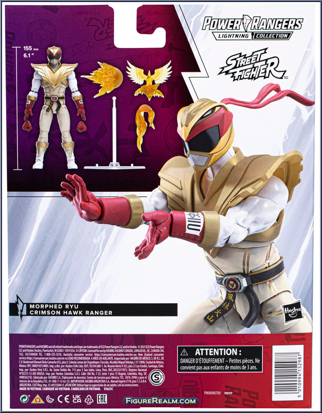 Morphed Ryu Crimson Hawk Ranger - Power Rangers Lightning Collection ...