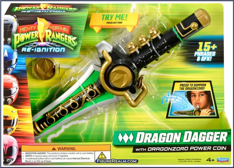 Dragon Dagger with Dragonzord Power Coin - Power Rangers Re-Ignition ...