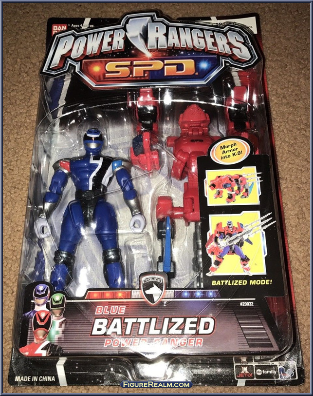 Blue Battlized Power Ranger - Power Rangers SPD - Battlized - Bandai ...