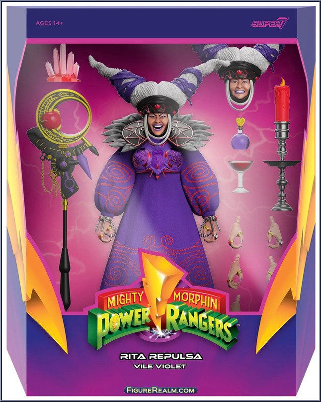 Rita Repulsa (Vile Violet) - Power Rangers - Ultimate - Super7 Action ...