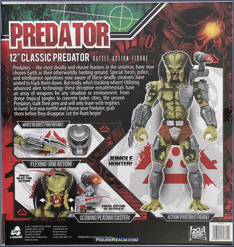 Classic Predator - Predator - 12" Scale - Lanard Toys Action Figure