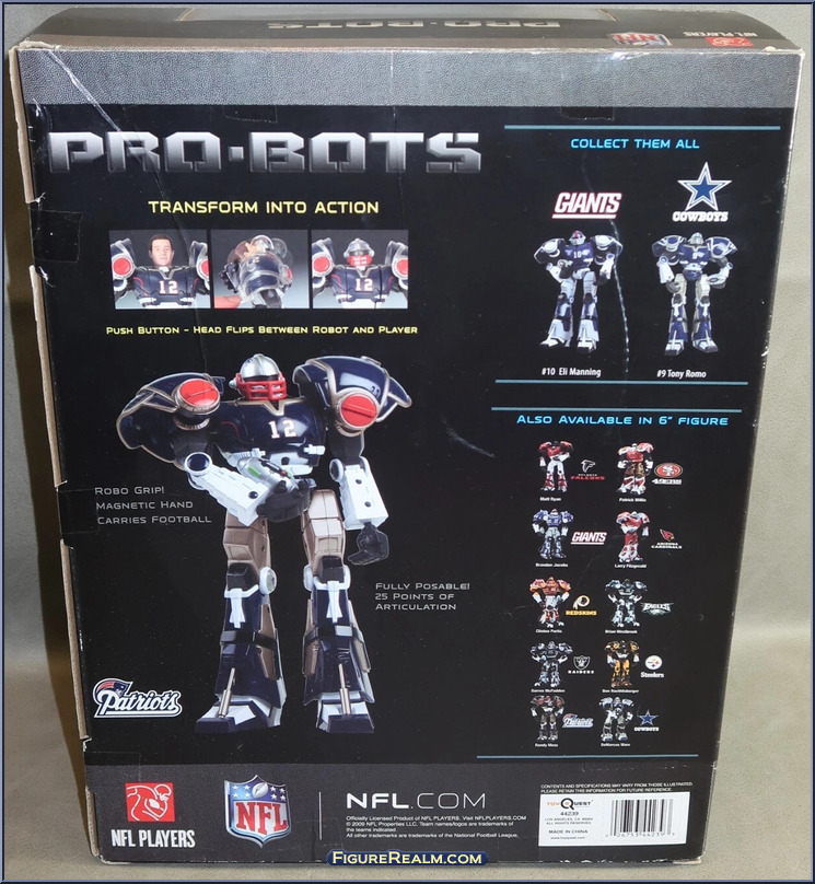 Tom Brady (New England Patriots) - Pro-Bots - 12" Scale - Toy Quest Action Figure
