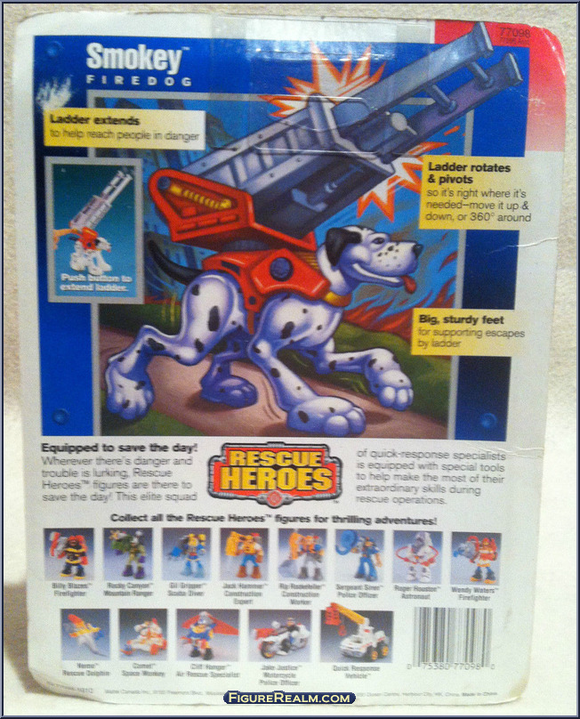 Smokey (Firedog) - Rescue Heroes - Basic Series - Fisher-Price Action ...