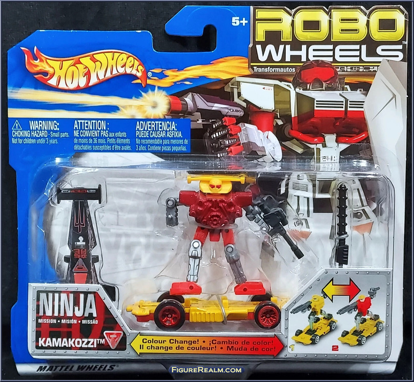 Kamakozzi - Robo Wheels - Hot Wheels - Ninja Mission - Mattel Action Figure