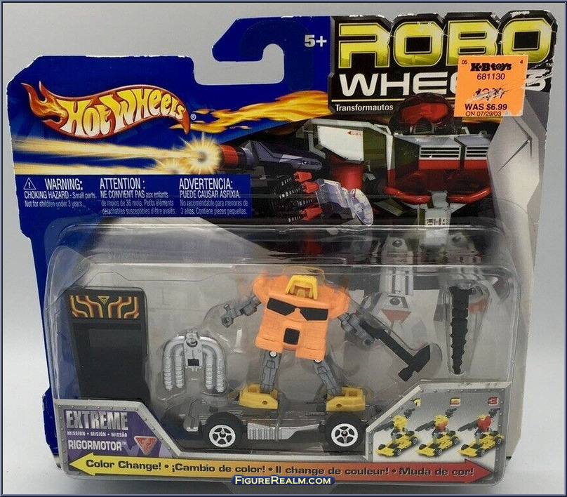 Rigormotor - Robo Wheels - Hot Wheels - Extreme Mission - Mattel Action ...