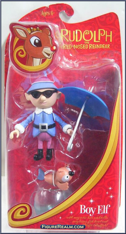 Boy Elf (with Umbrella) - Rudolph - Series 4 - Forever Fun Action Figure