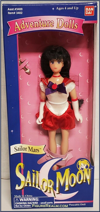 Sailor Mars - Sailor Moon - 6" Adventure Dolls - Irwin Toys Action Figure