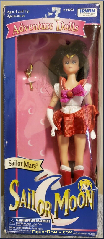Sailor Mars - Sailor Moon - 6" Adventure Dolls - Irwin Toys Action Figure