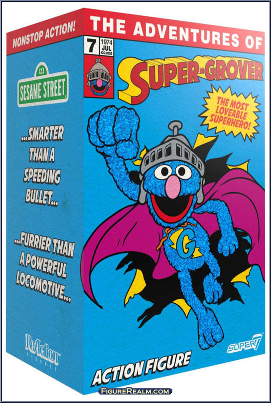 Super-Grover (Worn Cape) - Sesame Street - ReAction Figures - Super7 ...