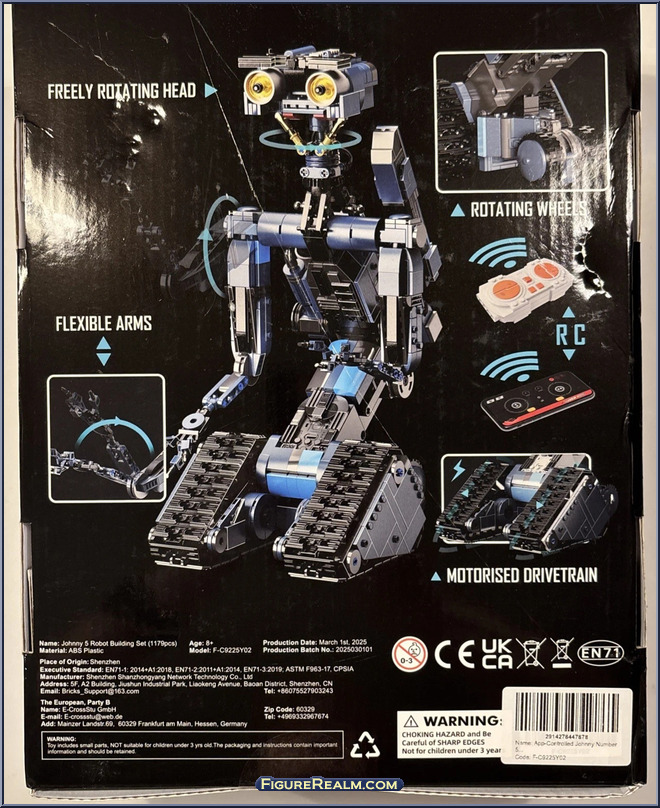 Johnny 5 (Black Tread / Large) - Short Circuit - Building Sets - Vonado ...