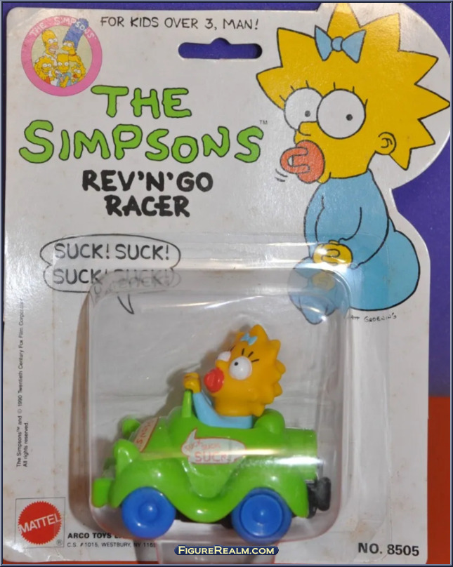 Maggie - Simpsons - Rev 'N' Go Racers - Mattel Action Figure