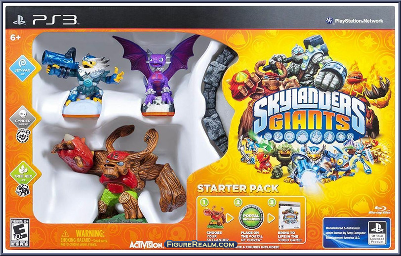 Jet-Vac / Cynder / Tree Rex (PS3) - Skylanders - Giants - Starter Packs ...