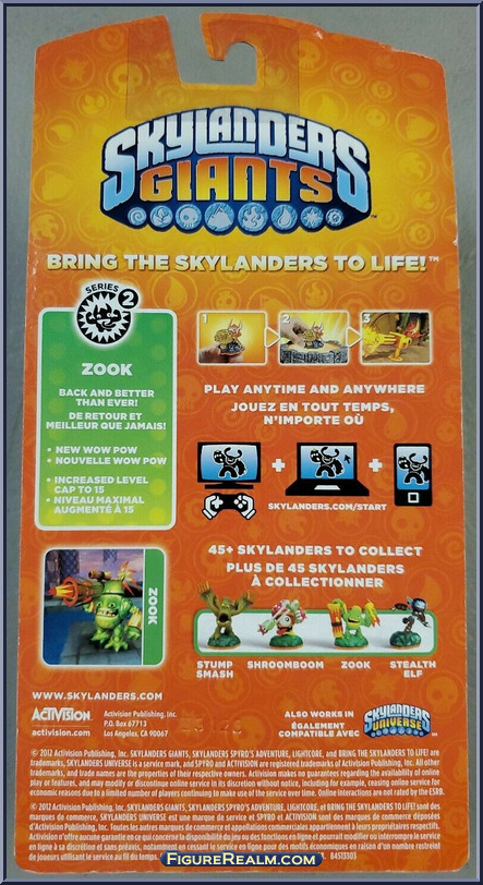 Zook - Skylanders - Giants - Series 2 - Activision Action Figure