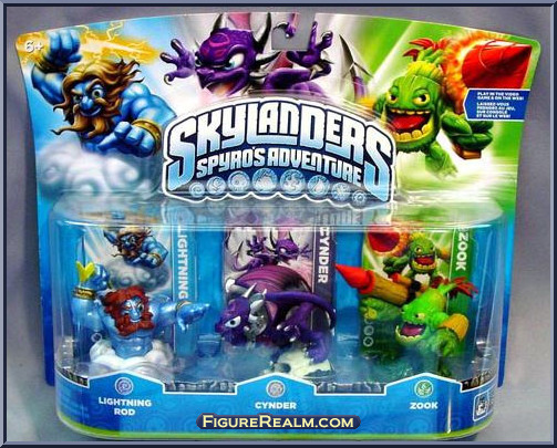 Lightning Rod / Cynder / Zook - Skylanders - Spyro's Adventure - 3 ...