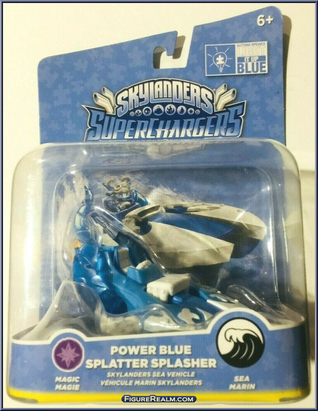 Power Blue Splatter Splasher - Skylanders - SuperChargers - Vehicles ...