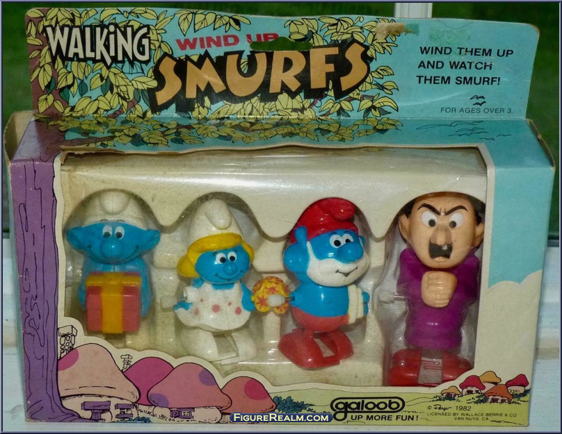4-Pack - Smurfs - Walking - Galoob Action Figure