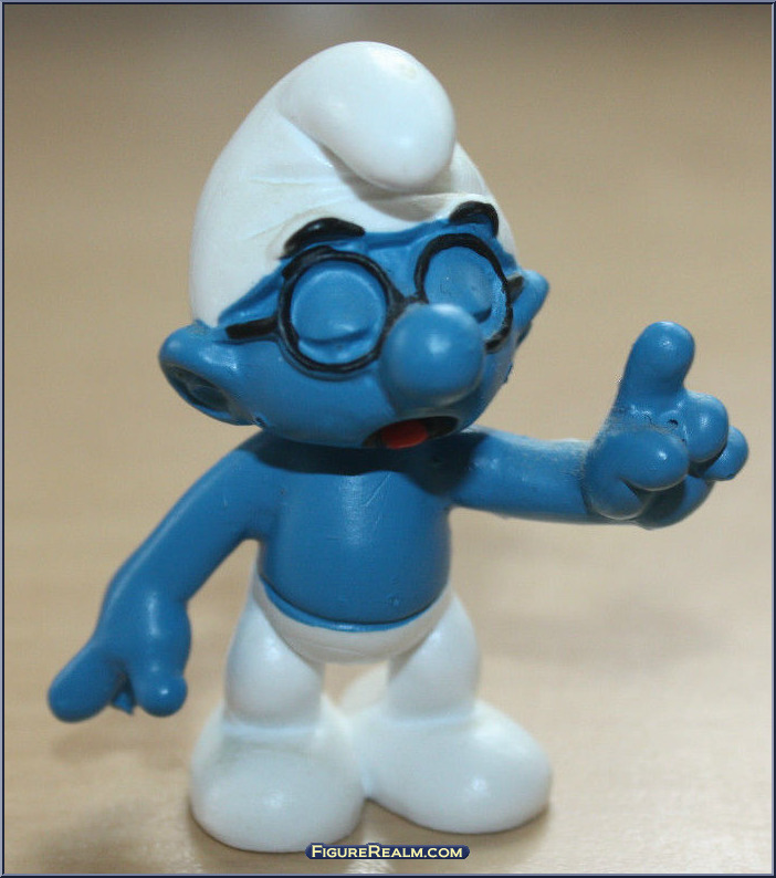 Brainy Smurf (Eyes Closed / Mouth Open) - Smurfs - Basic Series - Peyo ...