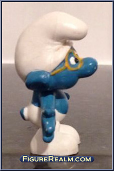 Brainy Smurf (Yellow Glasses) - Smurfs - Basic Series - Peyo Action Figure