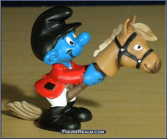 Horse Rider Smurf - Smurfs - Basic Series - Peyo Action Figure
