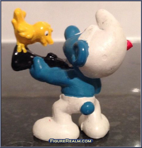 Hunter Smurf (Black Gun) - Smurfs - Basic Series - Peyo Action Figure