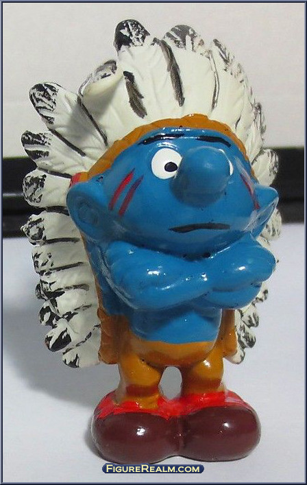 Indian Smurf (Feather Headdress) (Black / White Feathers) - Smurfs ...