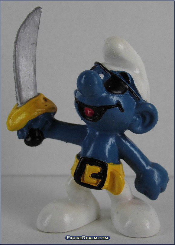 Pirate Smurf (Yellow Belt) - Smurfs - Basic Series - Peyo Action Figure