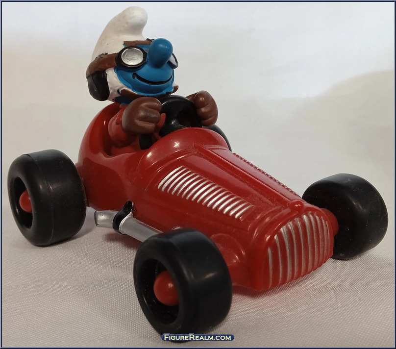 Race Car Smurf (Red) - Smurfs - Super Smurfs - Peyo Action Figure