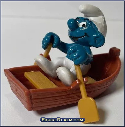 Row Boat Smurf - Smurfs - Super Smurfs - Peyo Action Figure