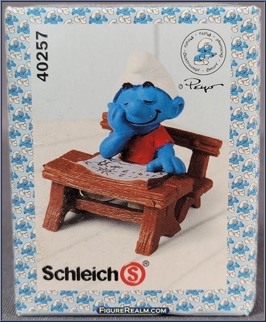 School Desk Smurf (Sleeping) - Smurfs - Super Smurfs - Peyo Action Figure