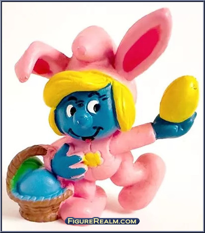 Smurfette (Pink Easter Bunny) - Smurfs - Smurfettes - Peyo Action Figure
