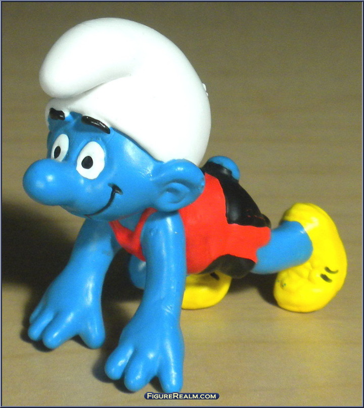Sprinter Smurf (Red Shirt) - Smurfs - Basic Series - Peyo Action Figure