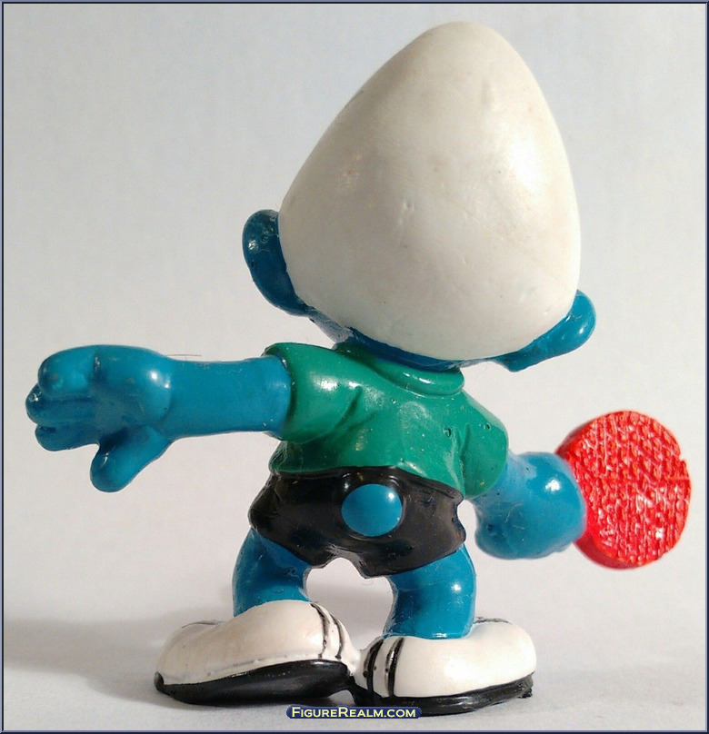 Table Tennis Smurf (Green Shirt) - Smurfs - Basic Series - Peyo Action ...