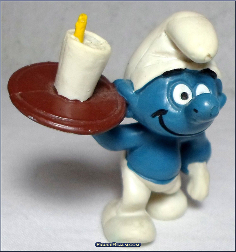 Waiter Smurf - Smurfs - Basic Series - Peyo Action Figure